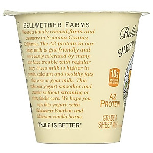 Bellwether Farms, Sheep Milk Yogurt, Vanilla, 6 oz