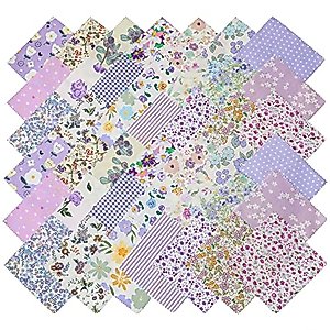 Purple Series Charm Pack by Nodsaw; 42-5" Cotton Fabric Quilt Squares