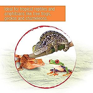 Zilla Spring Cave Décor with Blue LED, Rain Chamber, One Size, ECOM