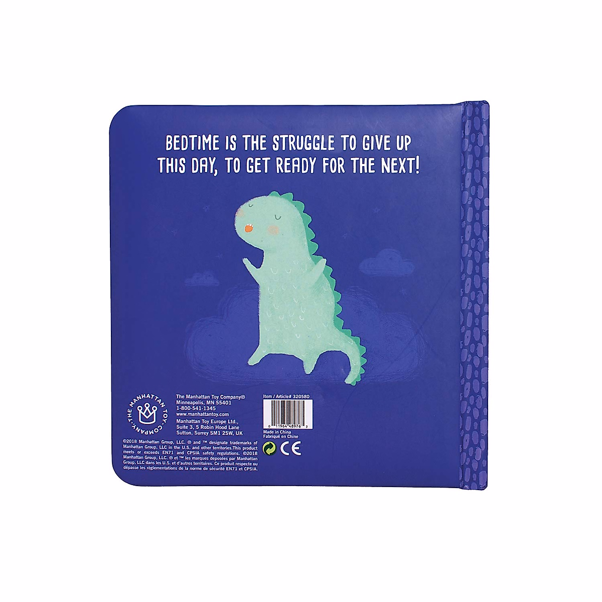 Manhattan Toy Sleepy Not Sleepy - A Tiny Dino's Bedtime Adventure Baby Board Book, Ages 6 Months and up