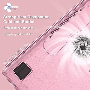 Ruzava/Aocwei 14" Laptop 8GB DDR4 256GB SSD Celeron Intel N5095 (Up to 2.9Ghz) 4-Core Win 11 PC with Cooling Fan 1920 * 1200 2K FHD Screen Dual WiFi Support 1TB SSD Expand for Game Work Study-Pink