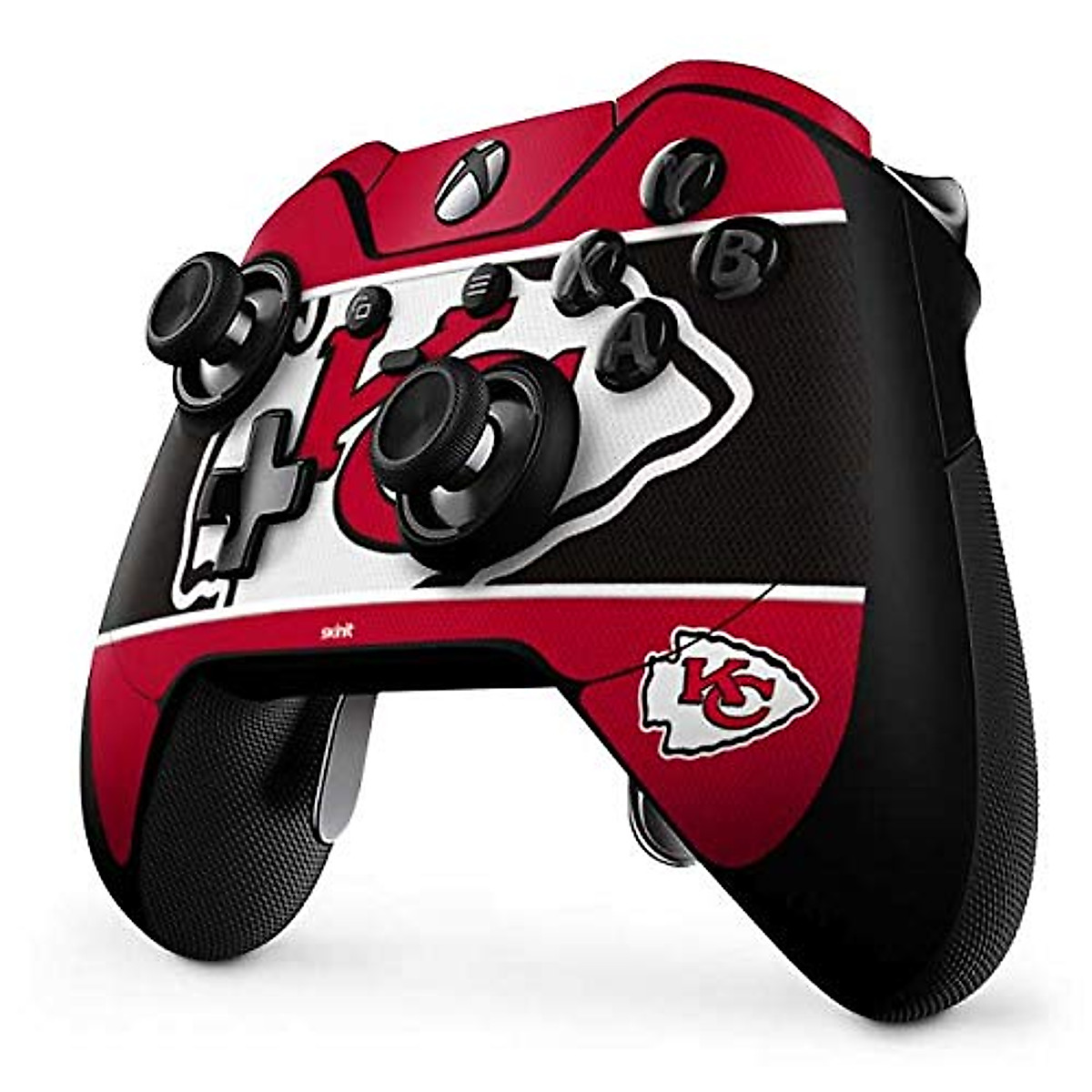 Skinit Decal Gaming Skin Compatible with Xbox One Elite Controller - Officially Licensed NFL Kansas City Chiefs Zone Block Design
