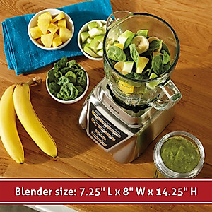 Oster Blender | Pro 1200 with Glass Jar, 24-Ounce Smoothie Cup, Brushed Nickel