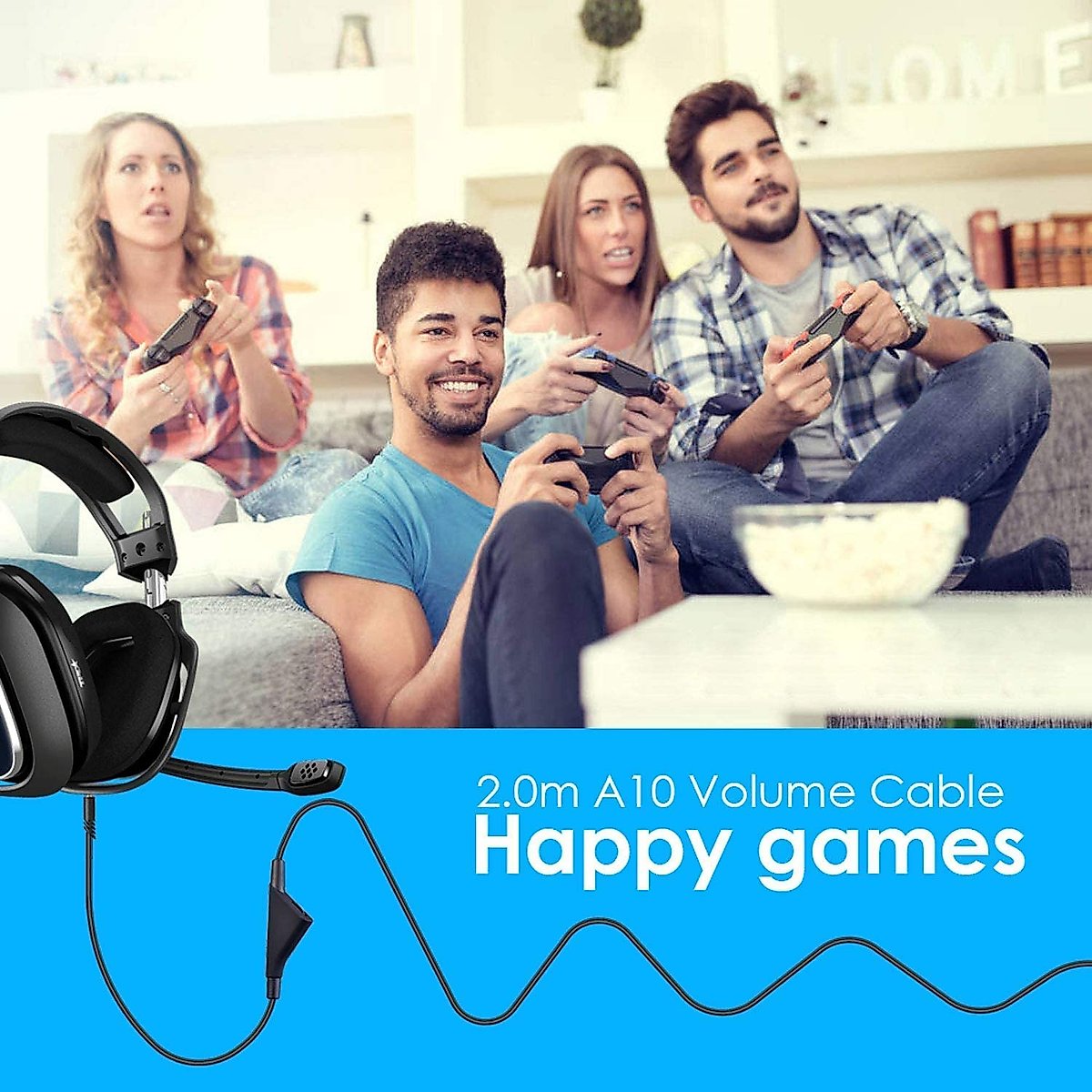 Iootmoy Replacement 2.0M Astro A10 Volume Cable Cord with Volume Control Function Also Works with A40/A40TR Gaming Headsets Xbox one ps4 Controller