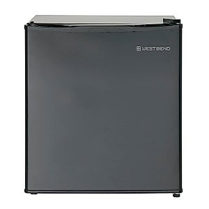 West Bend Mini Fridge Compact Refrigerator for Home Office or Dorm, Auto Defrost with Reversible Door, Energy Star Rated, 1.7-Cu.Ft., Black
