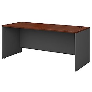 Bush Business Furniture Series C Office Desk, Large Computer Table for Home and Professional Workplace, 72W x 30D, Hansen Cherry
