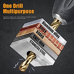 5mm Cobalt Drill Bit Set, M35 Twist HSS Drill Bits Straight Shank, 5mm High Speed Steel Drill Bits for Drilling in Hard Metal, Stainless Steel, Cast Iron