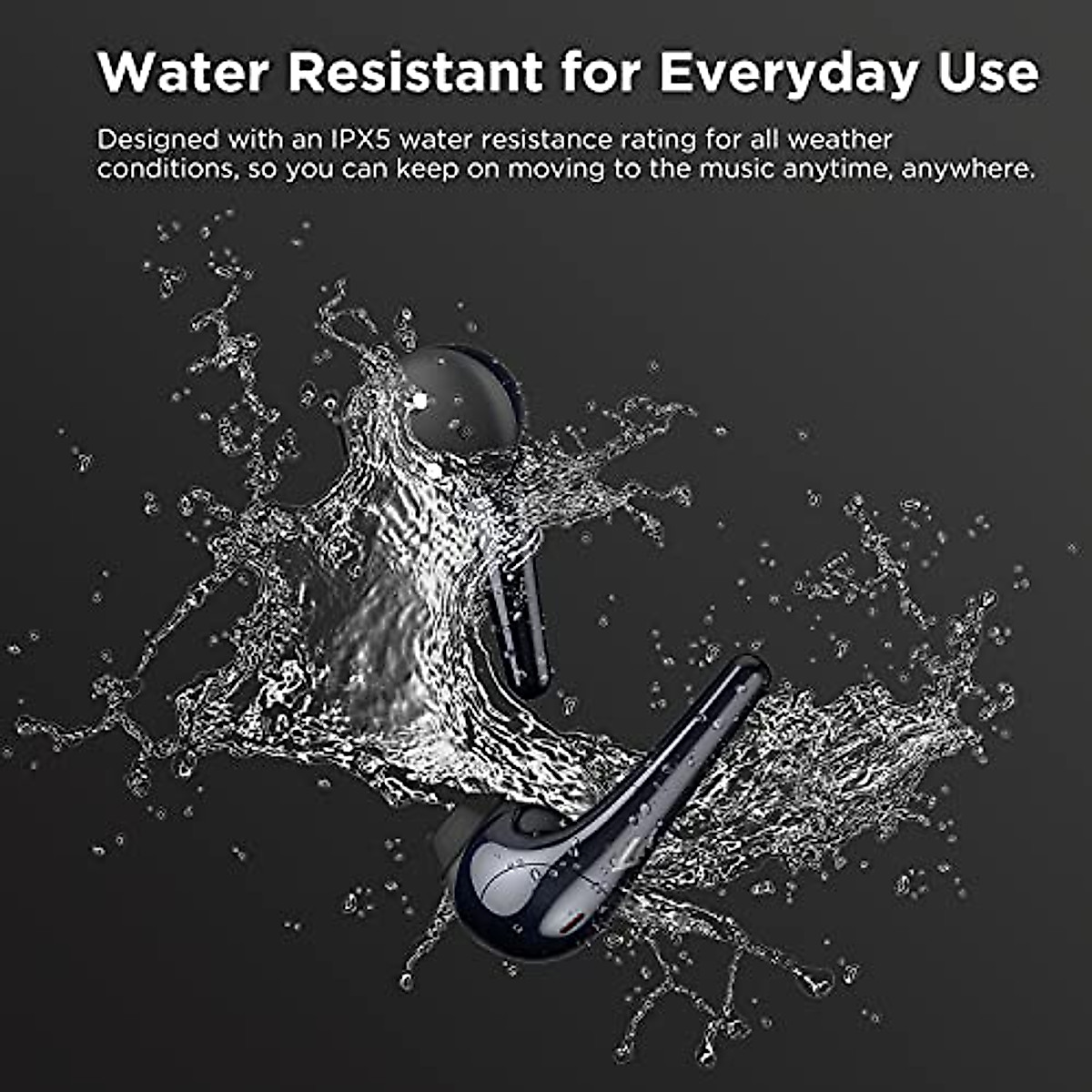 1MORE Comfobuds 2 Bluetooth 5.2 Wireless Earbuds, Bluetooth Headphones Stereo Sound Earphones, 4 Mic Headset Premium Sound with Deep Bass for Sport, 12 EQ USB-C Fast Charge (Black)