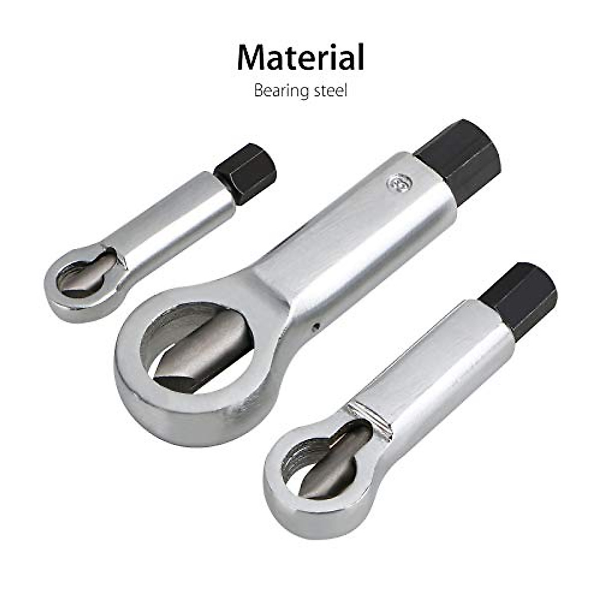EEEKit Metal Nut Splitter Cracker, Metal Nut Splitter Breaker Manual Pressure Nut Cracker Remover Extractor Tool, 9-12mm/12-16mm/16-22mm Nut Remover Extractor Tools