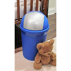 Redmon For Kids 4 Gallon Swivel Lid Waste bin, Blue