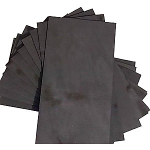 CGjiogujio 10pcs 3.5 x 20 x 100mm 99.99% Pure Graphite Electrode Rectangle Plate Sheet