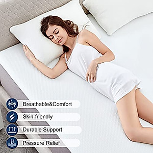 Molblly Queen Mattress, 14 Inch Memory Foam Mattress Bed in a Box, Breathable Bed Comfortable Mattress for Cooler Sleep Supportive & Pressure Relief, Queen Size Bed, Grey, 60" X 80" X 14"