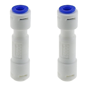 ZZHXSM Flow Restrictor 450 2PCS 1/4Inch 450CC Flow Restrictors with Quick Connect for RO Reverse Osmosis
