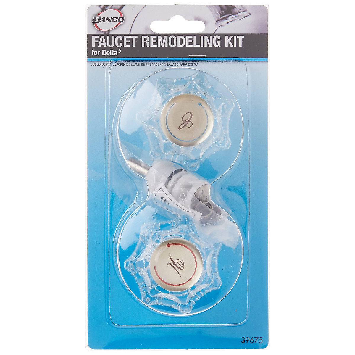 DANCO Complete Faucet Rebuild Trim Kit for Delta Faucets, Acrylic, 1 Kit (39675)