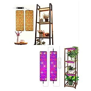 DOMMIA 20W/12W Grow Light Panel,Sunlike Warm White & Pulrple Light Full Spectrum for Indoor Garden Greenhouse Aquarium Hydroponic