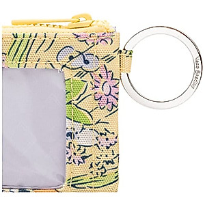 Vera Bradley Women's Recycled Lighten Up Reactive Zip ID Case Wallet, Sunlit Garden, One Size