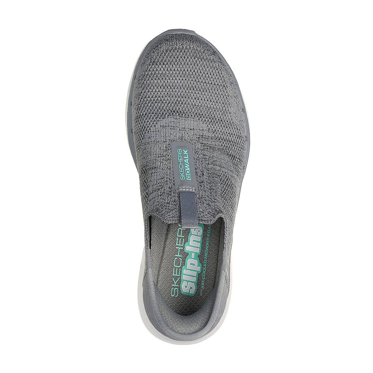 Skechers Women's Hands Free Slip-Ins Go Walk 6-Fabulous View Sneaker, Gray, 8.5