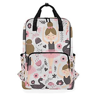 Backpack Cute Ballerina Girl Schoolbag 1-3th Grade for Toddler Teen Girls Kids