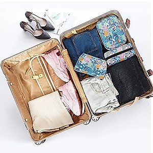 MRSP 3 sets makeup bag+Double Sided Cosmetic Mirror travel small cosmetic case portable with multifunctional waterproof Organizer bag for women Stitch Stuff Gift (Stitch)