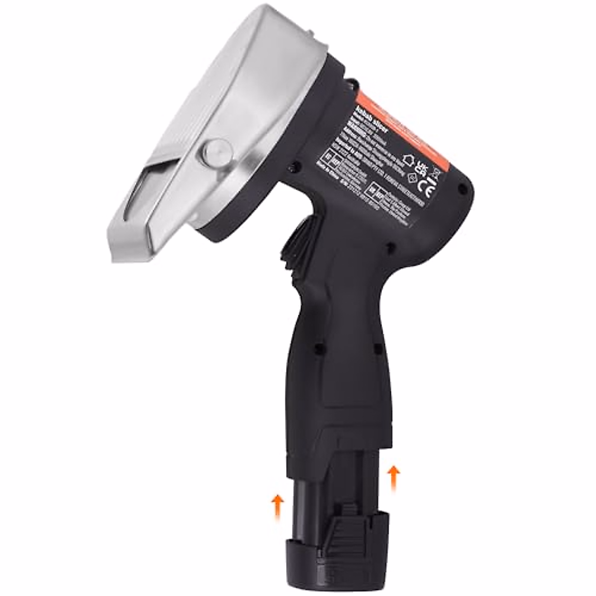 VEVOR Electric Shawarma Knife, 80W Cordless Battery Professional Turkish Knife, Commercial Stainless Steel Gyro Cutter, Doner Kebab Meat Slicer with 2 Blades, Φ4/100mm, 0-8mm Adjustable Thickness