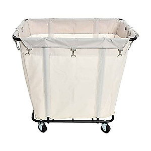 Household Essentials, Black Commercial Laundry Cart
