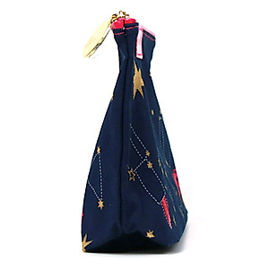 Estee Lauder Cosmetics Makeup Travel Bag •• (Zodiac/Horoscope Collection ≈ Navy Blue & Hot Pink) ••