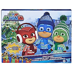 PJ Masks Kids Advent Calendar, 24 Daily Surprise Toys Including PJ Masks Action Figures, Accessories, and Stickers, Countdown Calendar, Ages 3 and Up