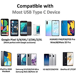 USB C Headphones,Type C Earphones in-Ear Wired Headphones with Mic and Volume Control,HiFi Stereo Noise, Compatible with iPad Pro,Huawei P30/Mate 30,Samsung S20/S21,Google Pixel 4XL,One Plus 6T