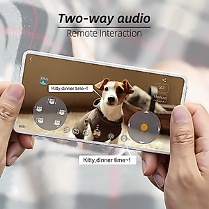 SKYMEE Owl Robot: Mobile Full HD Pet Camera with Treat Dispenser, Interactive Toy for Dogs and Cats, Remote Control via App (2.4G WiFi ONLY)