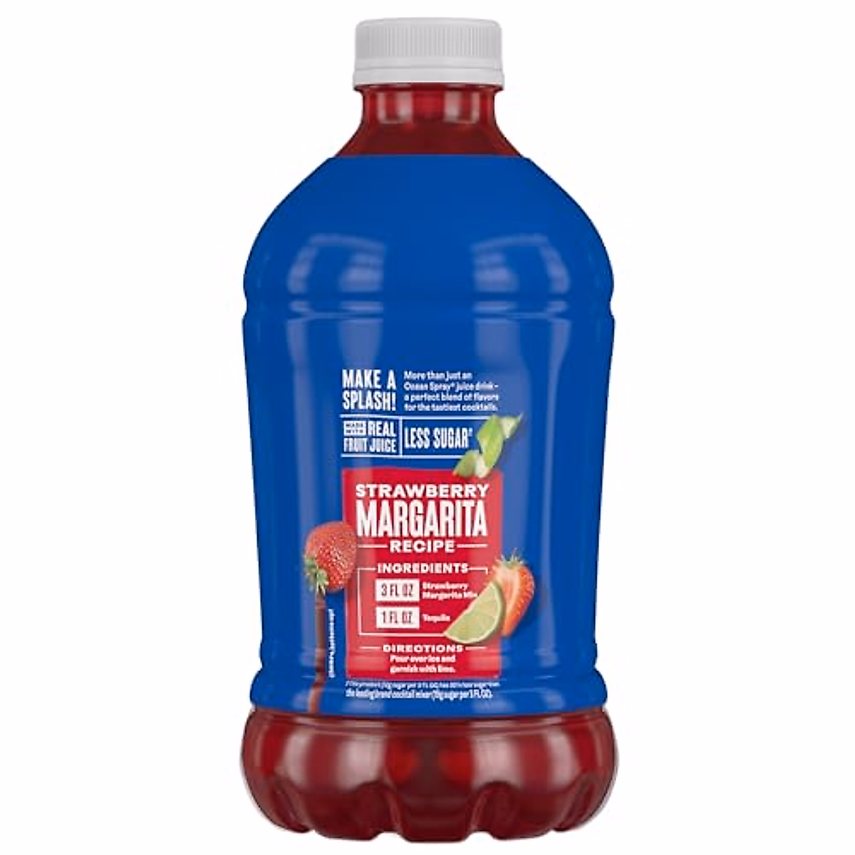 Ocean Spray® Strawberry Margarita Cocktail Mixer, Drink Mixer Made with Real Fruit Juice, 32 Fl Oz Bottle