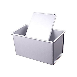 UPKOCH 1pc Mini Pan Aluminum Loaf Pans Mini Toast Bread Loaf Tin Toast with Cover Broiler Pan for Oven Kitchen Supplies Baking Tray Household Baking Plate Mold Baking Mold Bakeware Pie