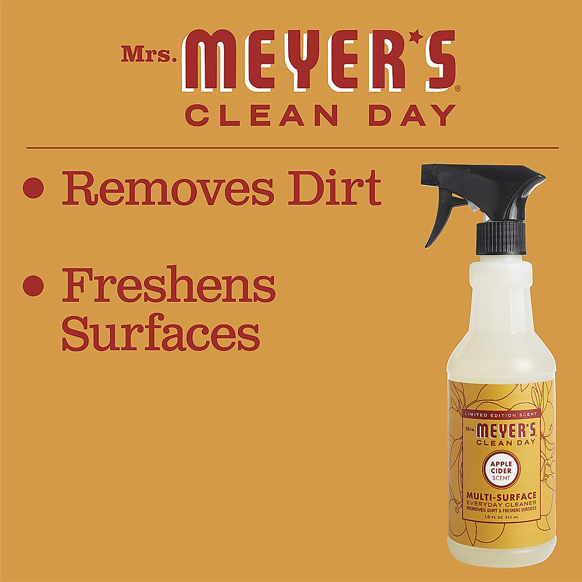Mrs. Meyer's Multi-surface Cleaner, Acorn Spice, 16 Fl Oz (Pack of 1)