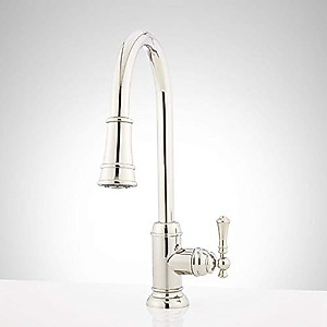 Signature Hardware 948399 Amberley 1.8 GPM Single Hole Pull Down Kitchen Faucet