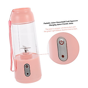 Holibanna 1 Set multifunctional juicer cup individual juicer cup blender shake mixer mini blender USB orange juicer maker travel Stainless steel portable machine