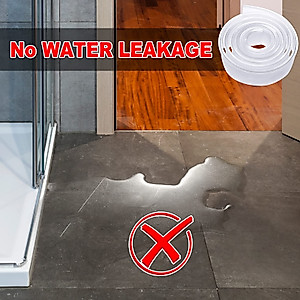 108 Inch Clear Shower Door Bottom Seal T Shaped Shower Door Seal Strip Framed Shower Door Drip Sweep Replacement Parts for Bathroom