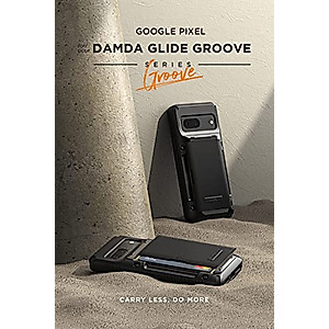 VRS DESIGN Damda Glide Pro Phone Case for Pixel 7, Sturdy Semi Auto Wallet [4 Cards] Case Compatible for Pixel 7 Case (2022)