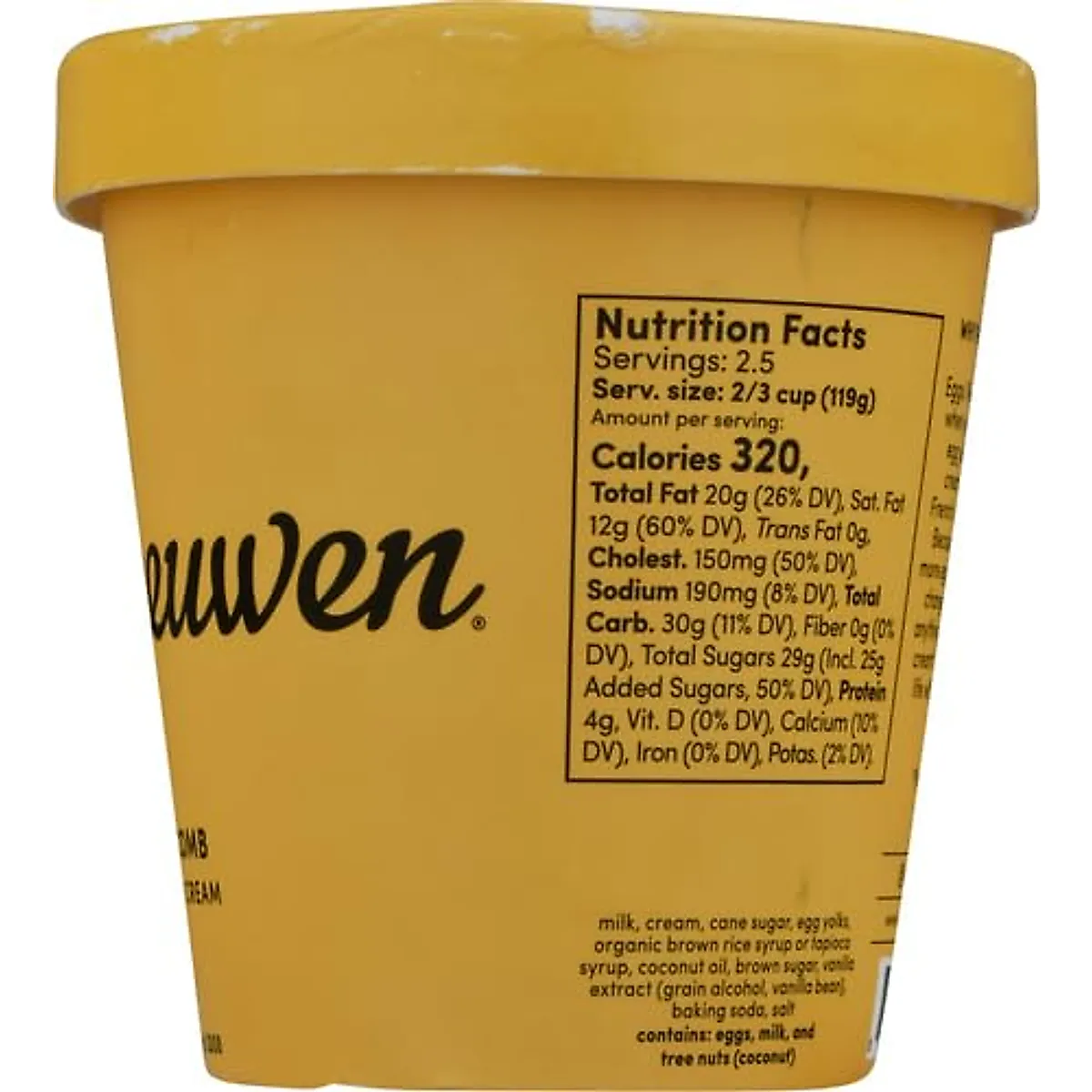 Van Leeuwen Premium Honeycomb French Ice Cream, 14 oz (Frozen)