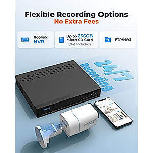 REOLINK 4K Outdoor Cameras for Home Security, Surveillance IP PoE Camera with Human/Vehicle/Pet Detection, 25FPS Daytime, Work with Smart Home, Supports 256GB SD Card, RLC-810A (Pack of 2)