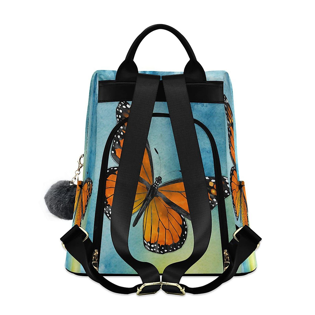 senya Women's Fashion Backpack Purses Handbags Monarch Butterfly Shoulder Bag Travel bag
