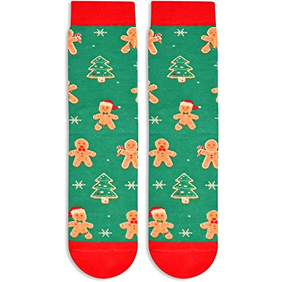 HAPPYPOP Funny Christmas Socks for Men Women Boys Girls Holiday Socks Gingerbread Gifts Stocking Stuffers for Teens Girls Secret Santa Gifts Christmas Gifts Box