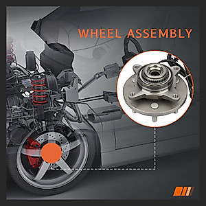 DRIVESTAR 515169 4WD Front Left/Right Wheel Hub & Bearing Assembly for Ford F150 2015-2017 4WD Only (Excludes Raptor)