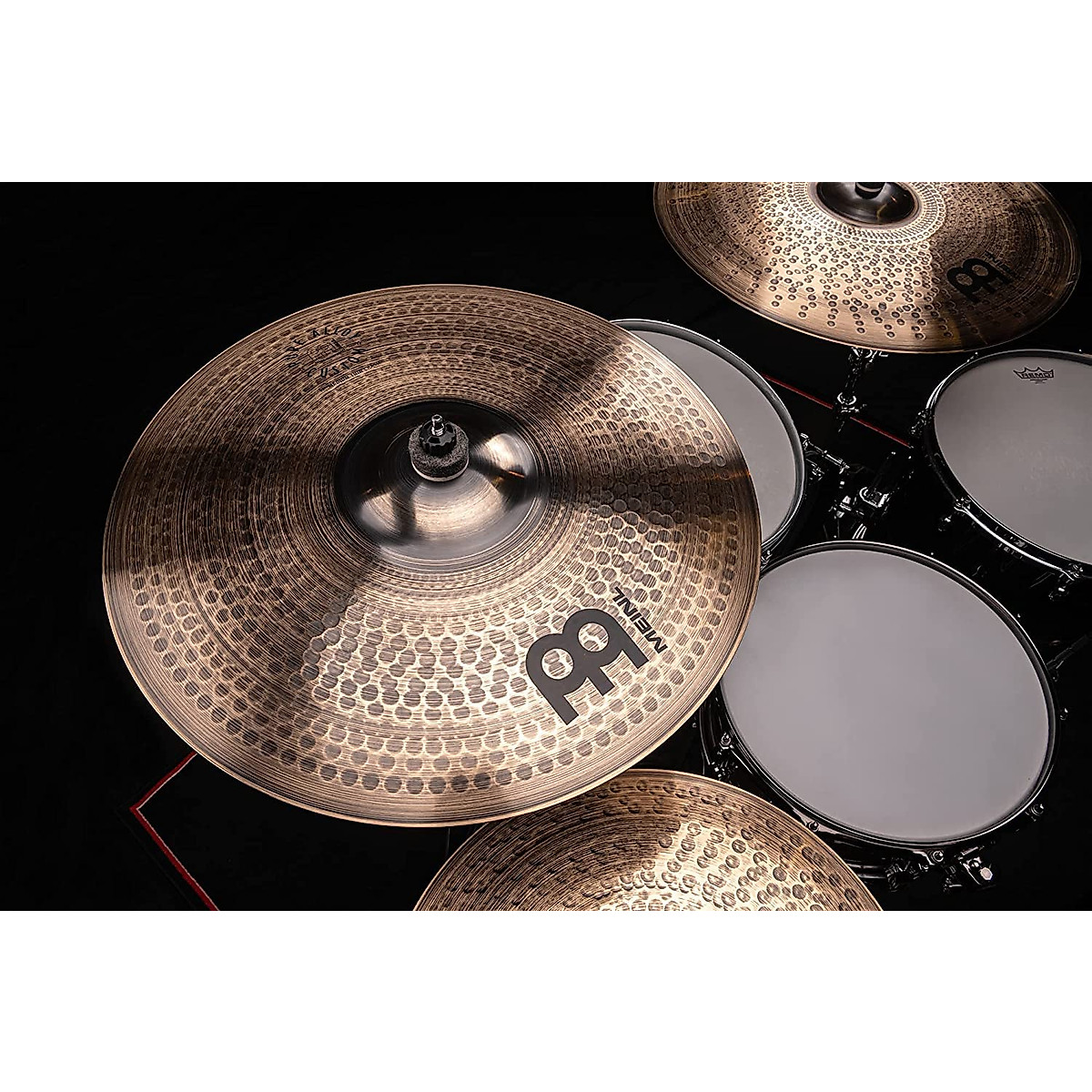 Meinl Cymbals Pure Alloy Custom 17" Medium Thin Crash Cymbal — Made in Germany — Smoked Bronze Finish, 2-Year Warranty (PAC17MTC)