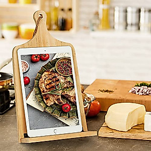 Gifts for Mom Christmas from Daughter Son, Best Mom Ever Cookbook Stand, Birthday Gift Ideas for Mother, Cutting Board Style Recipe Book Holder for Reading Hand Free, Unique Kitchen Xmas Presents