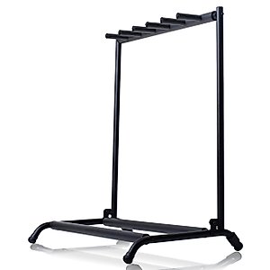 Griffin Five Guitar Rack Stand Holder for 5 Guitars & Folds Up For Easy Transport | Neoprene Tubing Accessories | Ideal For Music Bands, Recording Studios, Schools, Stage Performers & Artists