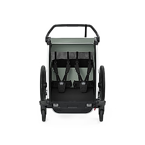 Thule Chariot Lite Multisport Trailer & Stroller, Double, Agave