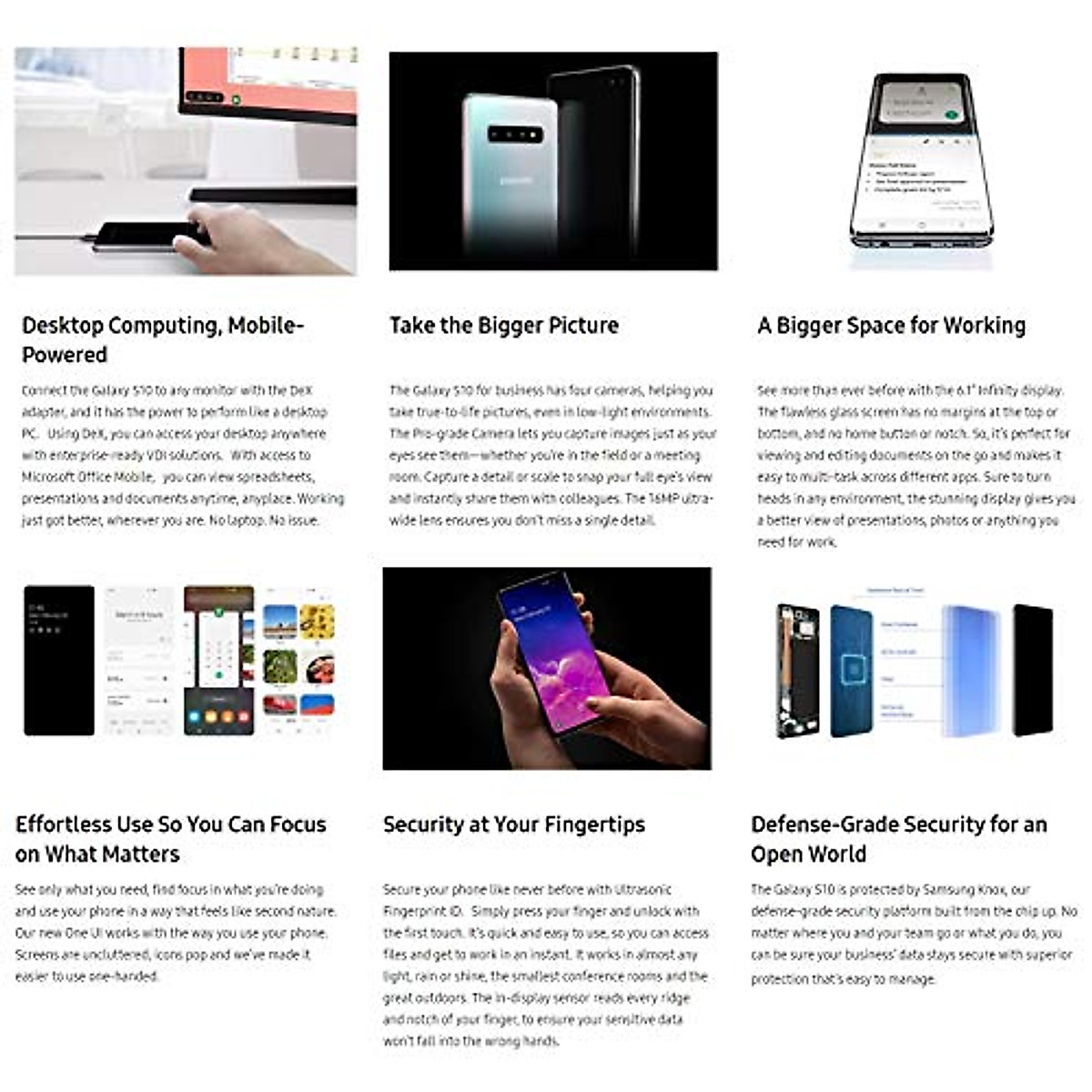 SAMSUNG Galaxy S10 (128GB, 8GB) 6.1" AMOLED, Snapdragon 855, IP68 Water Resistant, Global 4G LTE (GSM + CDMA) T-Mobile Unlocked (AT&T, Verizon, Sprint, Metro) SM-G973U (Prism White)