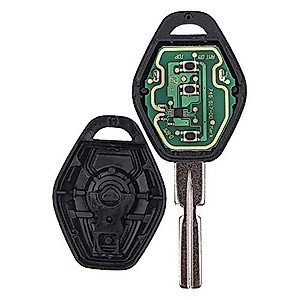 Keymall keyless EWS entry remote car key fob 3 Button replacement for BMW 3 5 7 SERIES E38 E39 E46 With Chip 315MHZ/433MHZ HU58