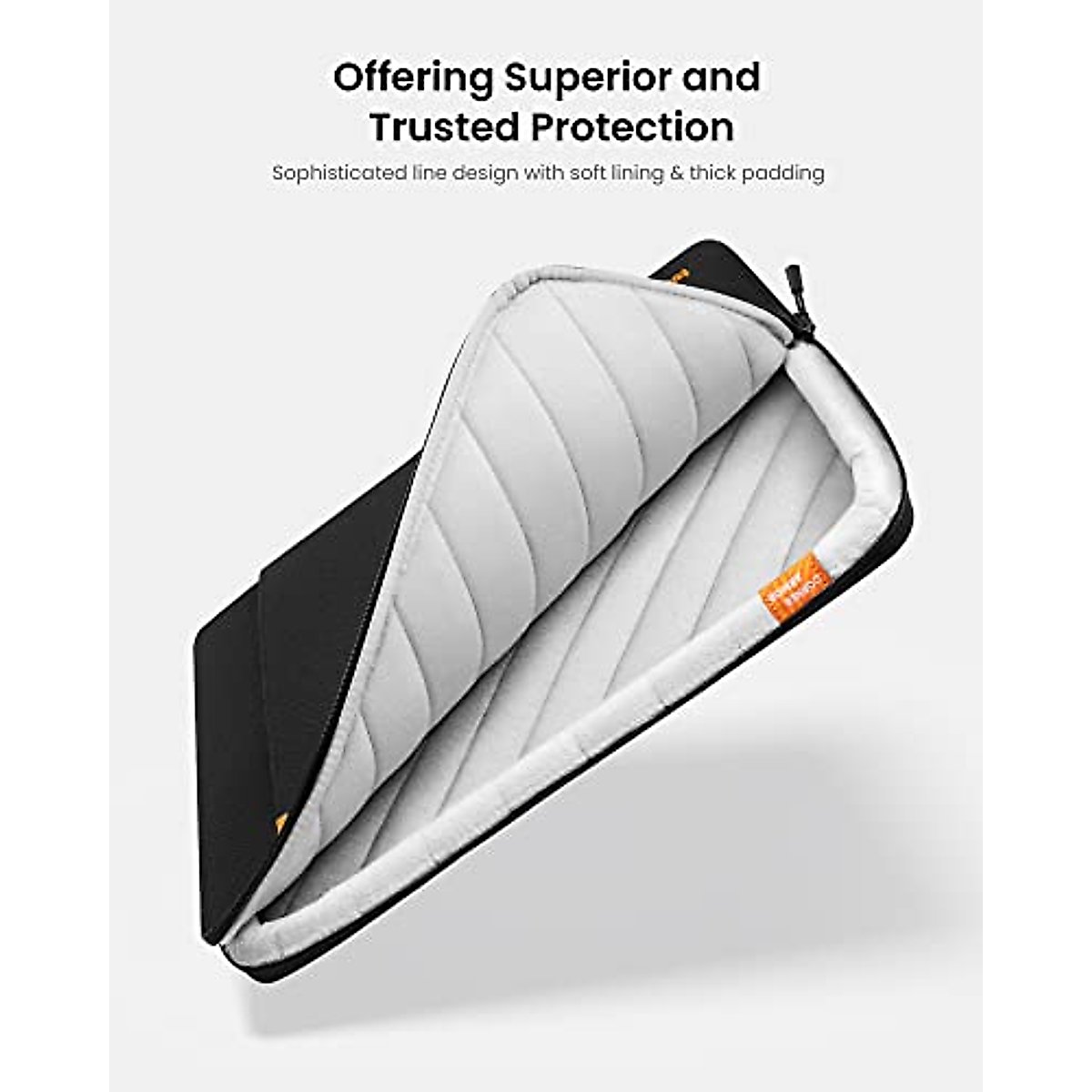 tomtoc 360 Protective Laptop Sleeve Set for 14-inch MacBook Pro M2/M1 Pro/Max A2779 A2442 2023-2021, 12.9 iPad Pro 3rd-6th Gen with Keyboard, Water-Resistant Laptop Case with Organized Accessory Pouch