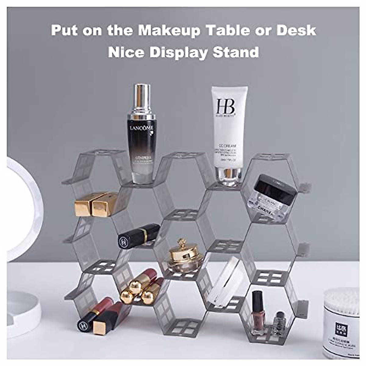 KOBSAINF Honeycomb Drawer Organizer Divider,DIY Plastic Adjustable Grid Dresser Drawer Organizers for Baby Cloth,Belts, Ties, Clothing, Makeup (2PCS White)