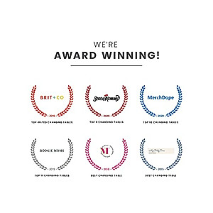 Delta Children Eclipse Changing Table with Changing Pad, White